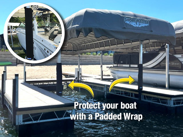 Padded Wraps Lift Post Protection Dock & Boats – PIER GEAR